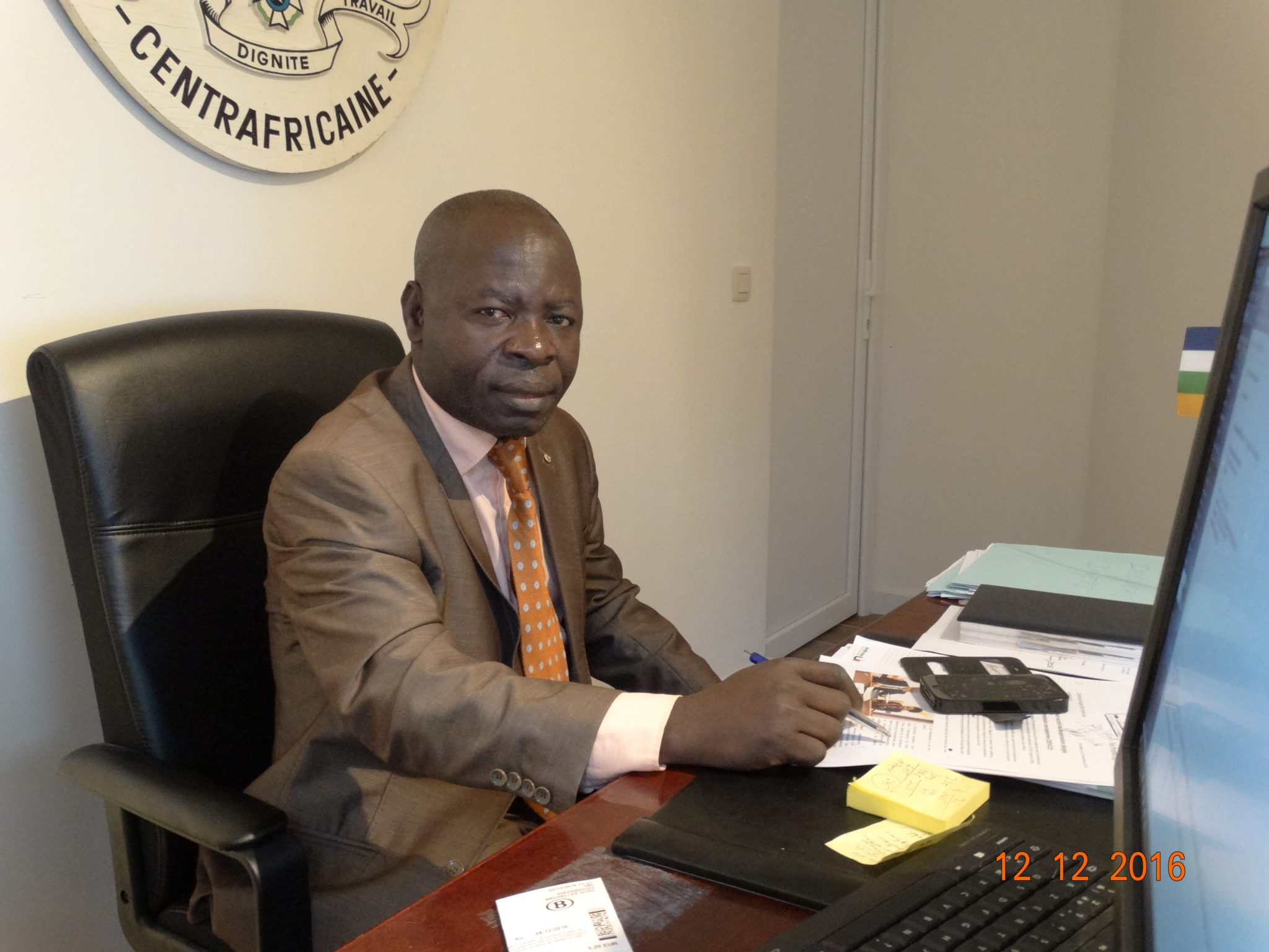 Mr Magloire Serge Moussa | Ambassade de Centrafrique à Bruxelles